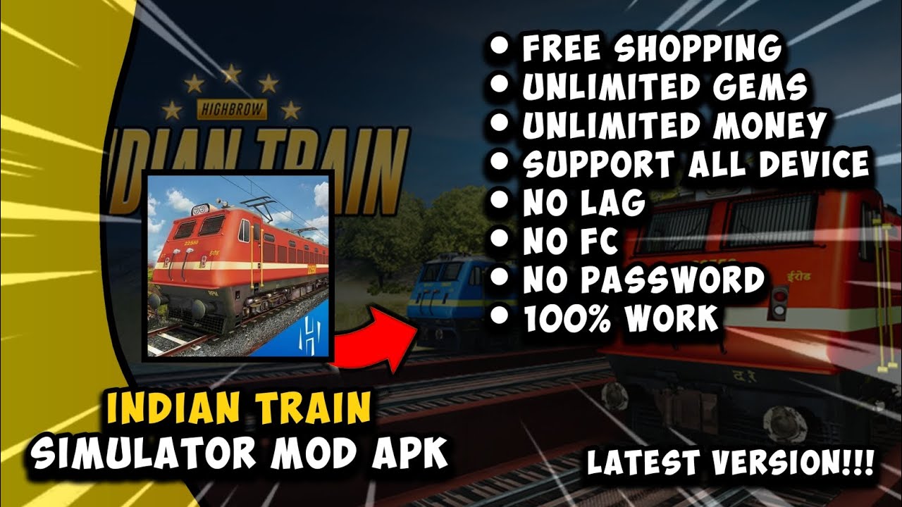 INDIAN TRAIN SIMULATOR MOD APK [ NO PW ] || LATEST VERSION!!! - YouTube