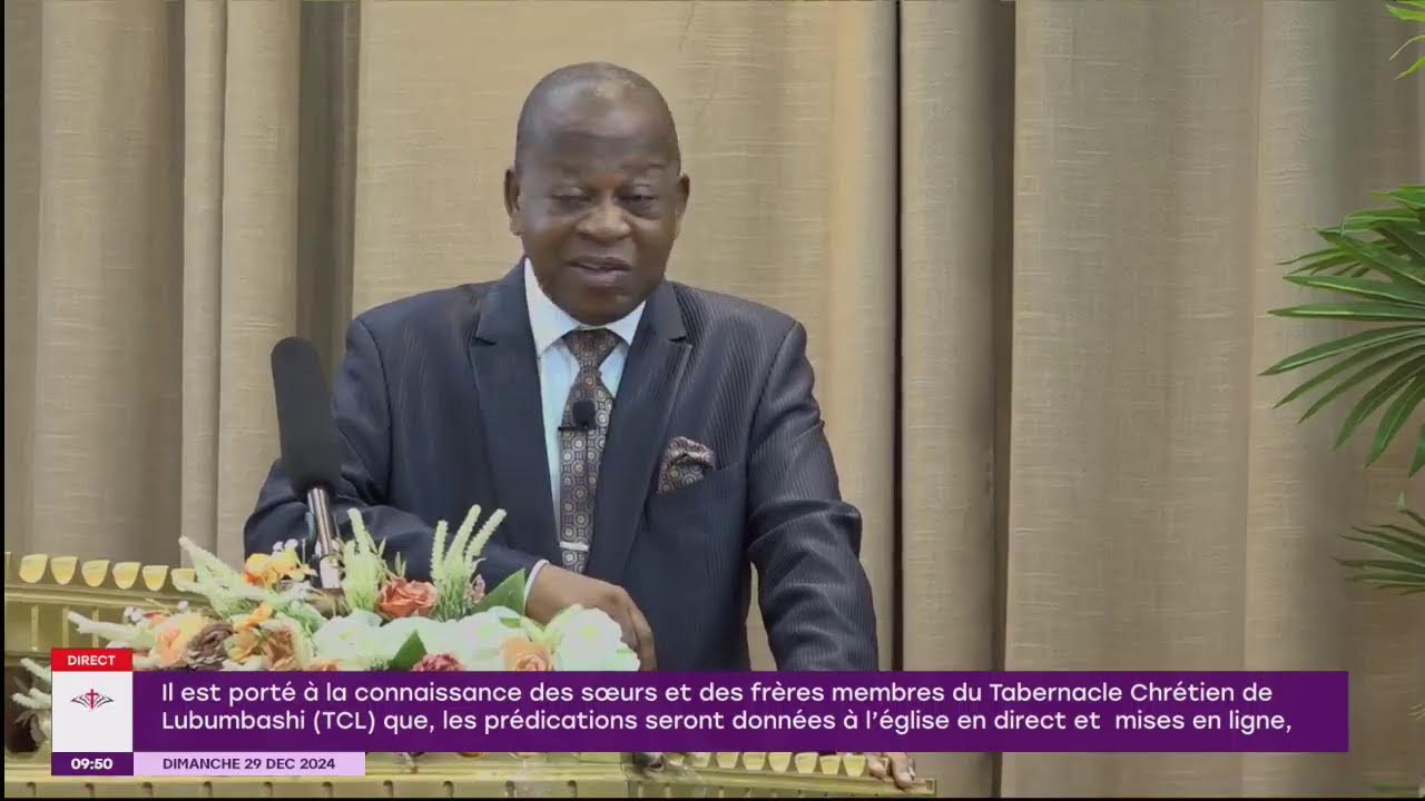 Dimanche le 29-12-2024 ''LE LAVAGE DE PIEDS", Frère KAZADI WA KALENGA ...