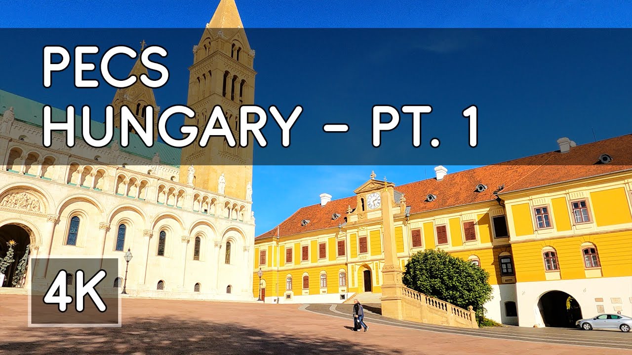 Walking Tour: Pt. 1. Pecs, Hungary - 4K UHD Virtual Travel - YouTube