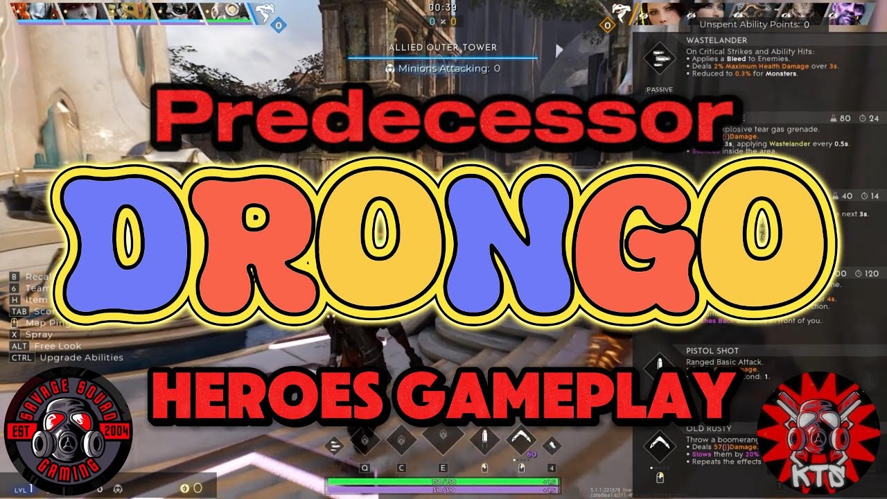 Predecessor Heroes Gameplay - Drongo - YouTube