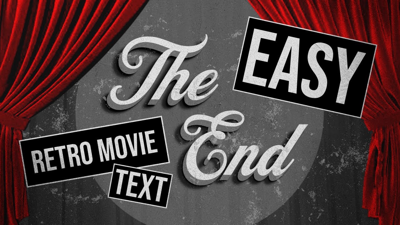How To Make Retro Movie Title Text Effects (Like The Old Days!) 🎞️ ...