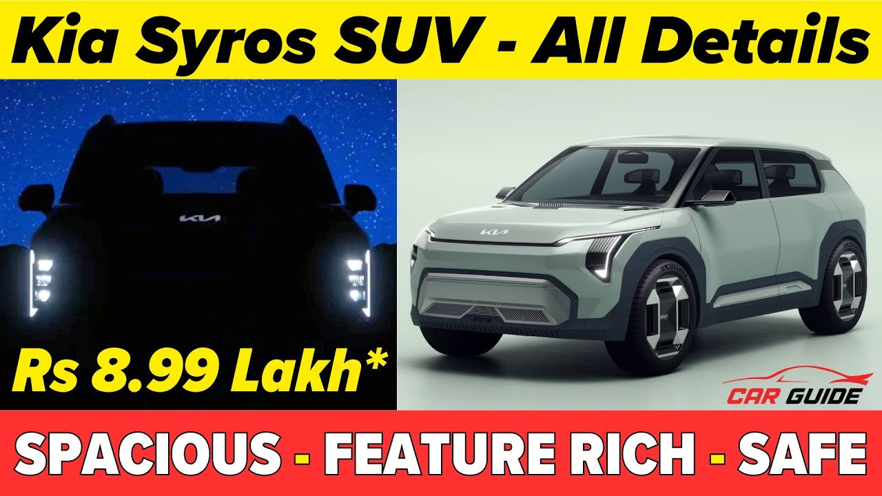 2024 Kia Syros SUV to Launch Soon - Tata Curvv Rival 🔥 Mini Scoprio N 🔥 ...