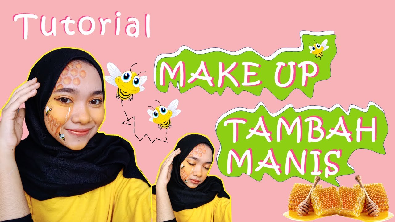 Tutorial make up membuat sarang madu/Lebah 🍯 🐝 - YouTube
