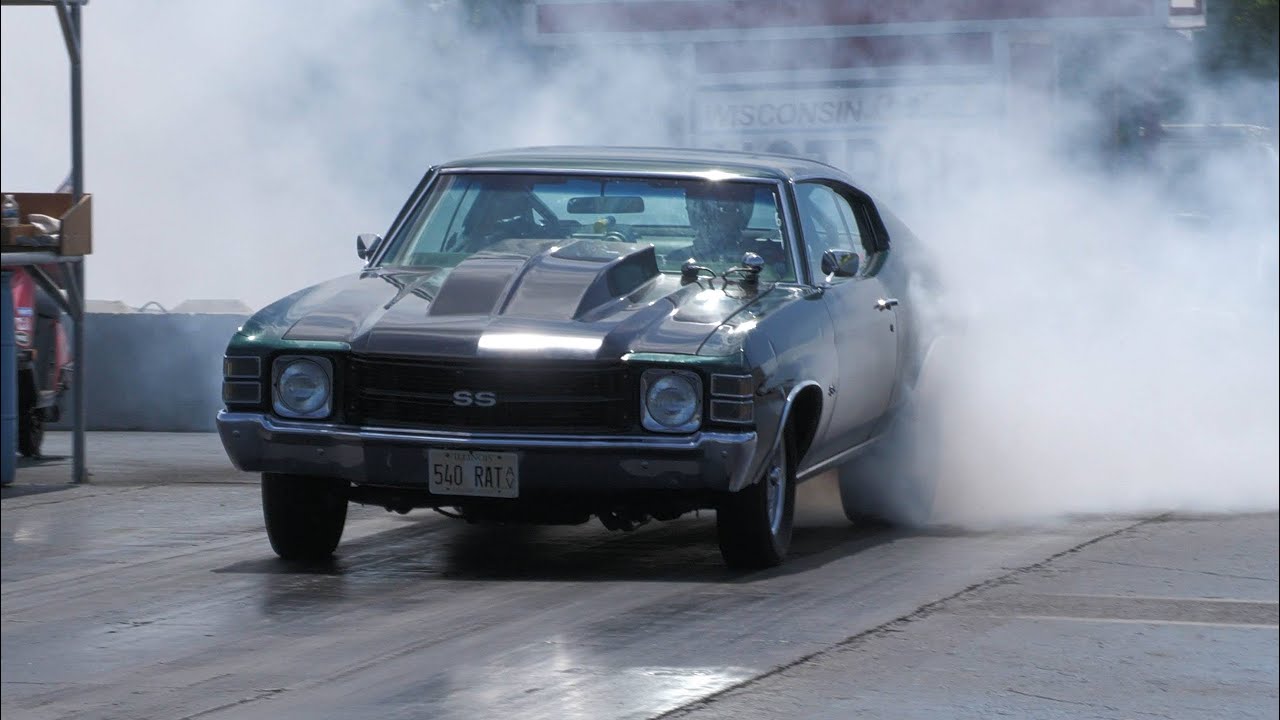 1971 Chevelle SS With 540 Big Block at the Drag Strip - YouTube