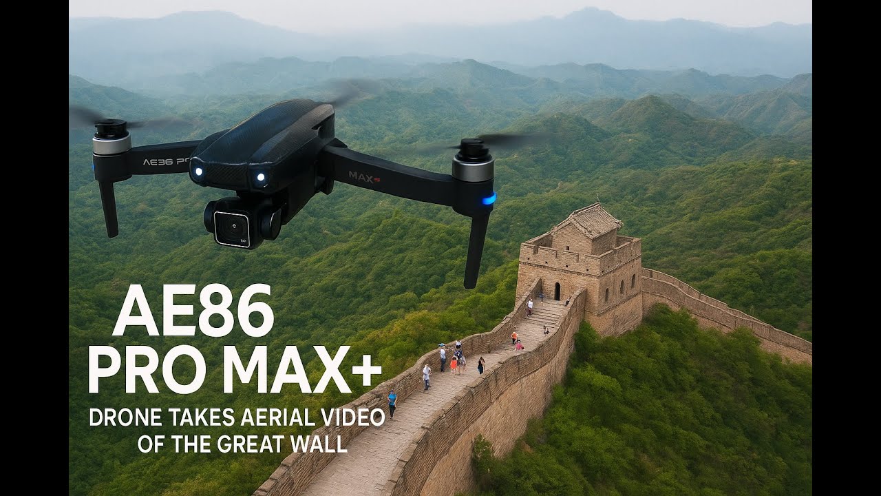 Levaplus AE86 Pro Max+ Drone takes aerial video of the Great Wall - YouTube