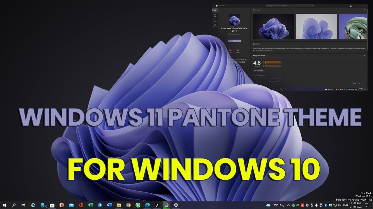 How to Download Windows 11 Pantone Theme 2022 for Windows 10 |Javed ...