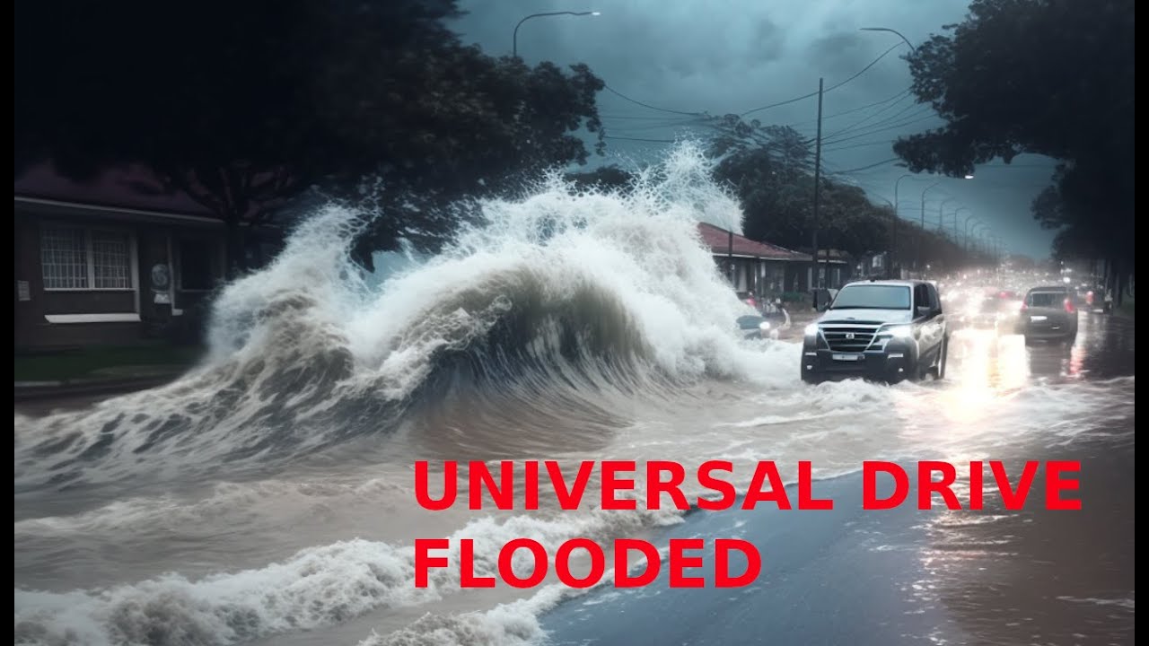 Universal Drive Flooded, Downpours Drown Henderson in Flooding - YouTube