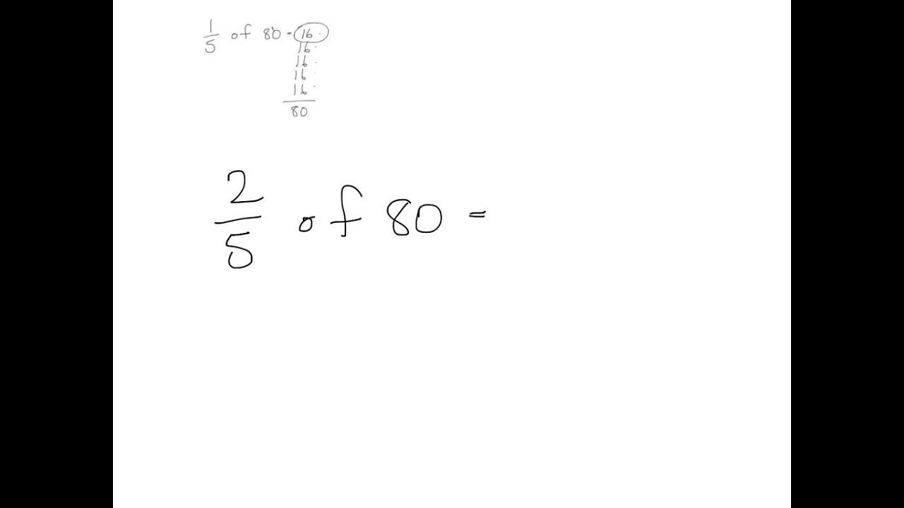 Calculate fraction of quantity - YouTube