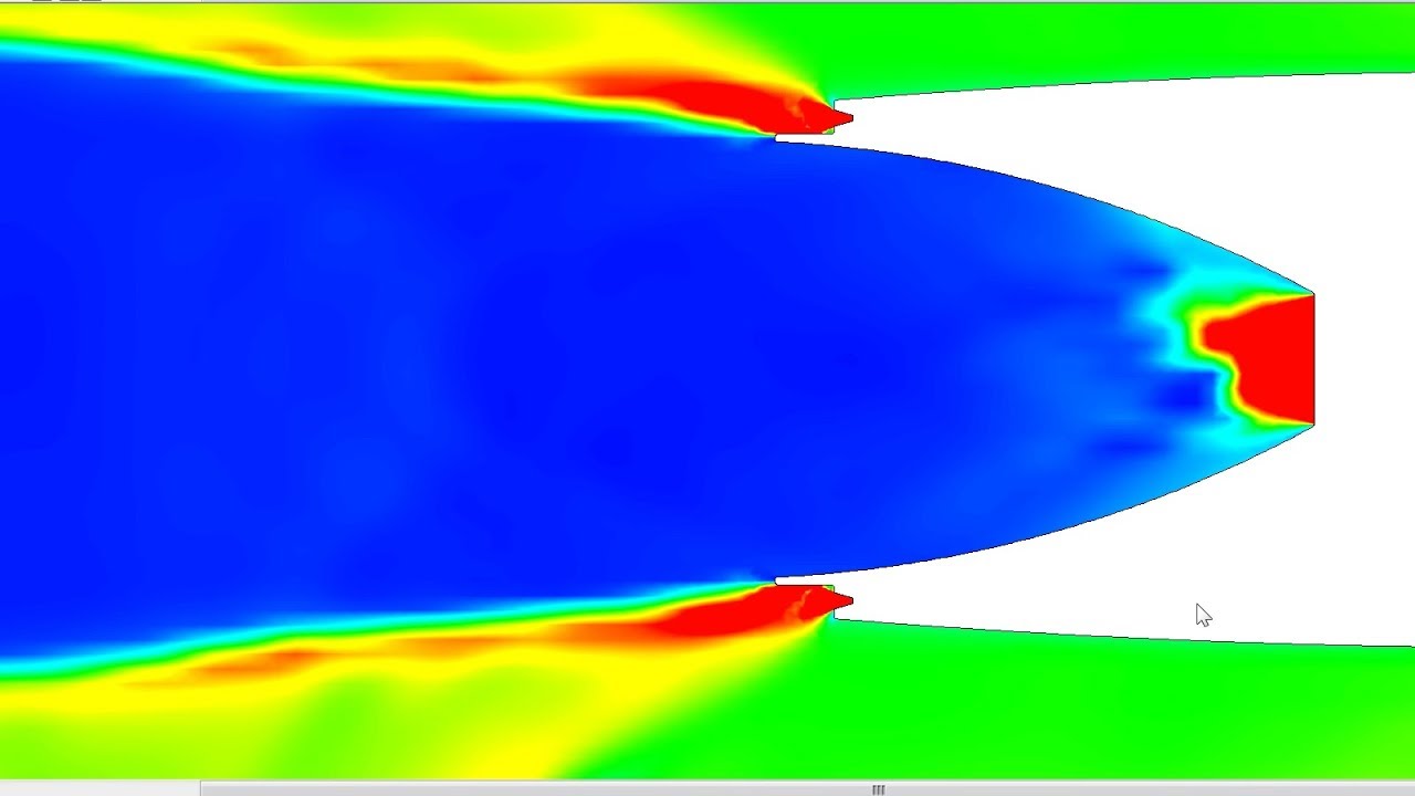 SolidWorks Flow Simulation - Rocket Cold Gas Thruster Interaction Late ...