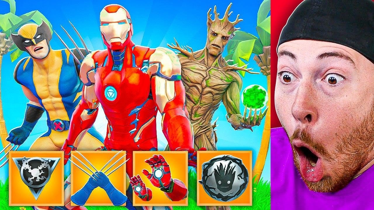 ALL Season 4 Fortnite Marvel Mythic Abilities and NEW SKINS! - YouTube