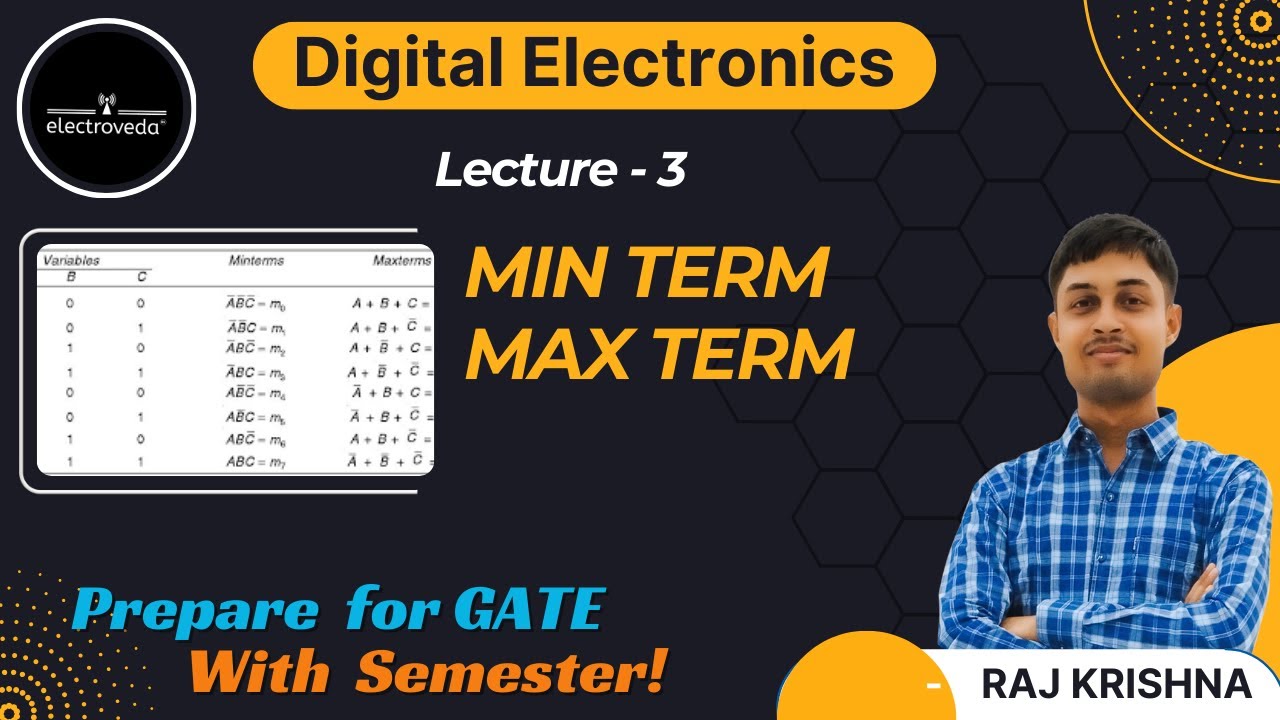 D3 digital electronics gate min term max term - YouTube
