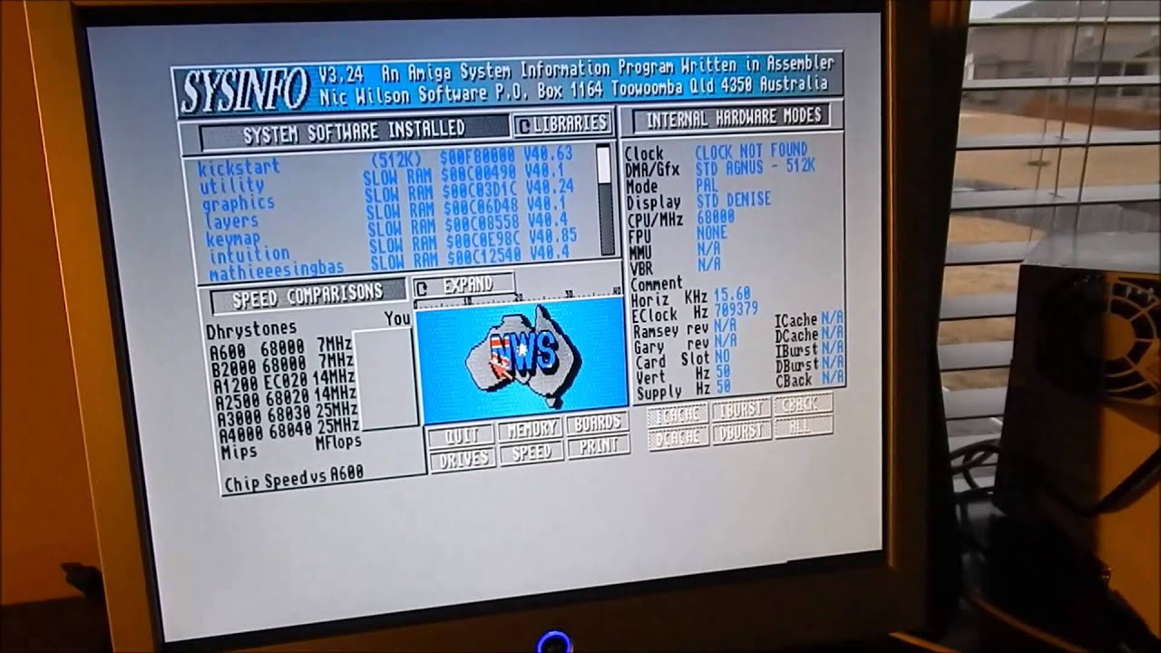 Amiga 500 with ACA500 and ACA1232 Accelerator - YouTube