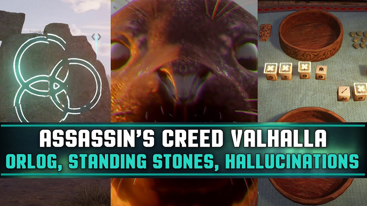 Assassin's Creed Valhalla - Side Activities gameplay (Orlog, Standing ...
