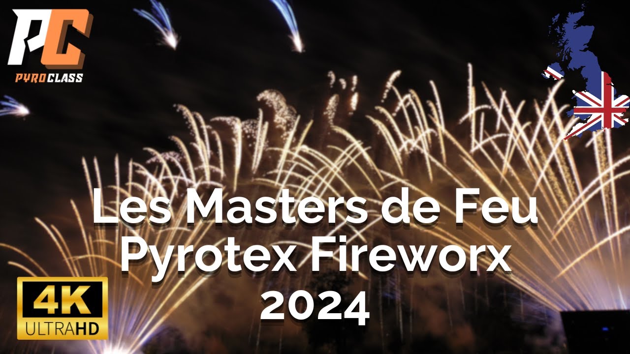 Vuurwerkshow - Les Masters de Feu - Pyrotex Fireworx 2024 - YouTube