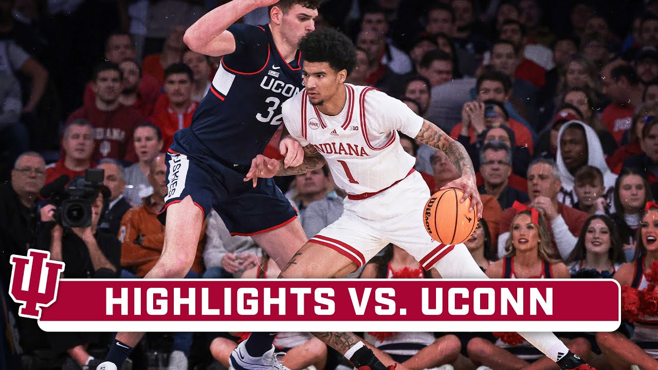 Indiana vs. UConn | Highlights | Big Ten Men's Basketball | Nov. 19 ...