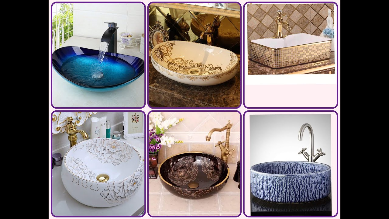 HOME DECOR MULTI COLOR WASH BASIN IDEAS, LUXURY AND STYLISH, - YouTube