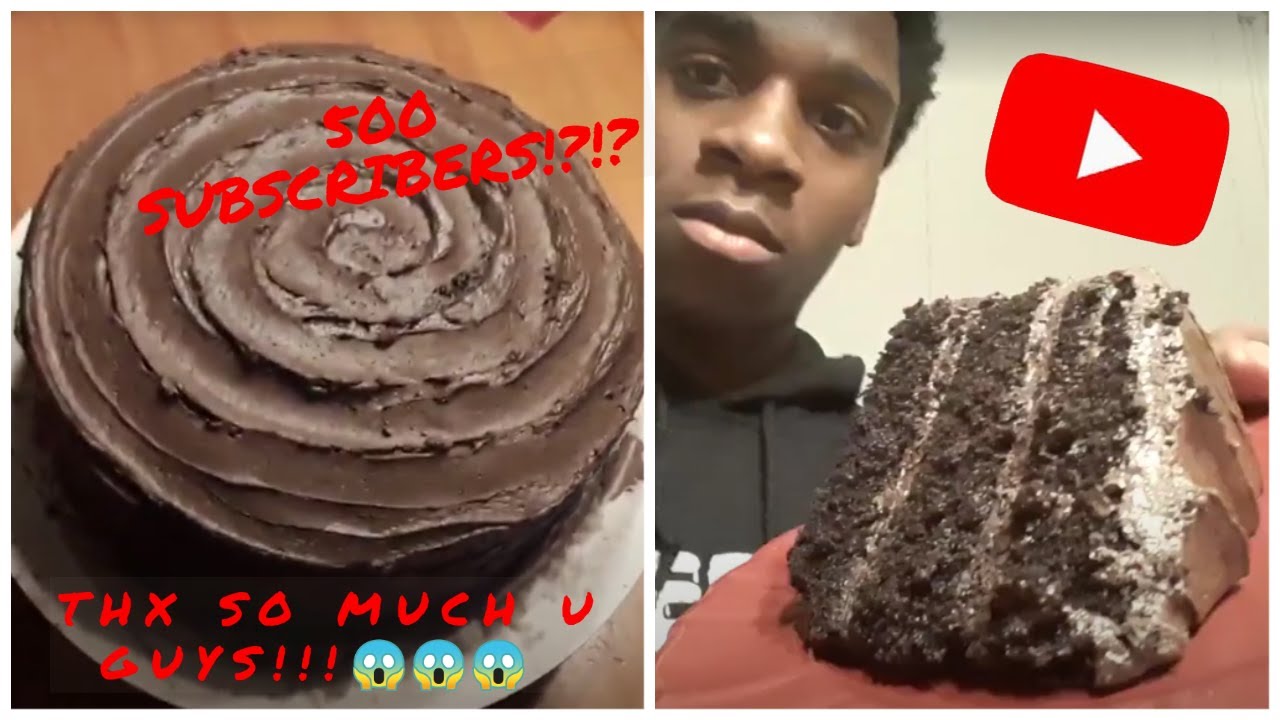 BAKING A CAKE FOR MY 500 SUBSCRIBERS - YouTube