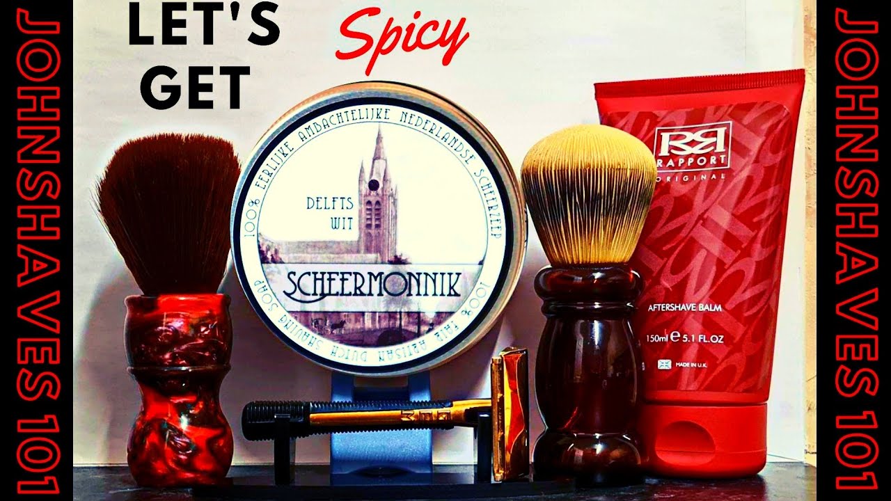 Gem Push Safety Razor:scheermonnick Delfts wit Shave Soap:stando Brush ...