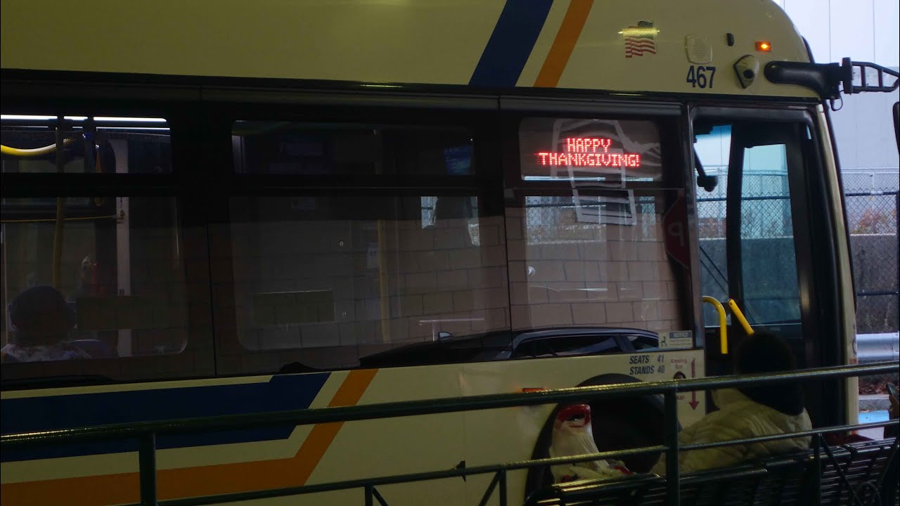 Bee-Line Bus Action at New Rochelle Transit Center - YouTube