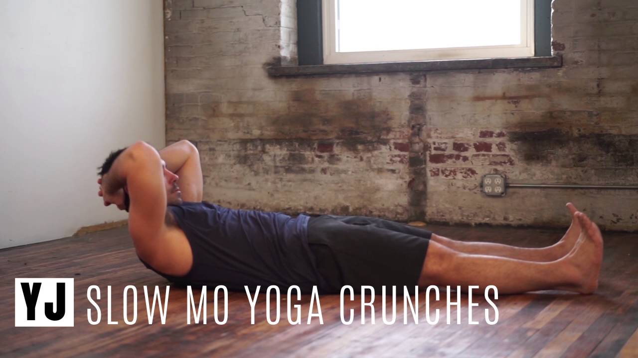 Slow-Motion Yoga Crunches - YouTube