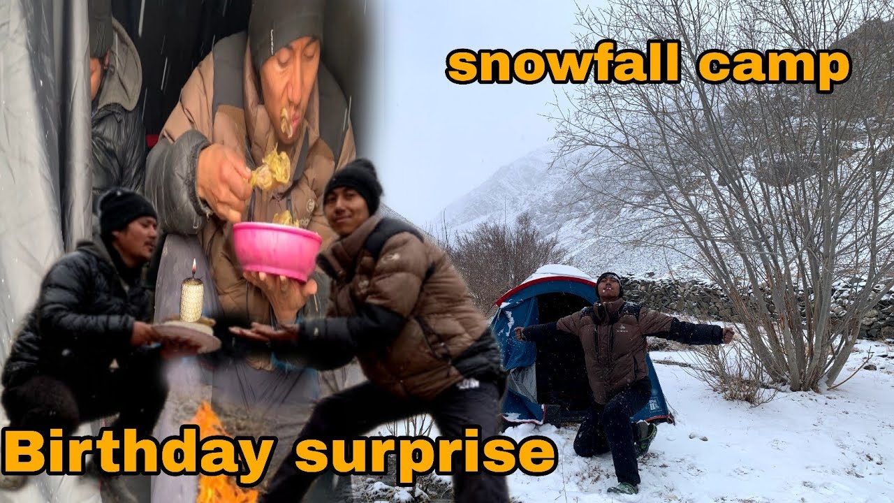 Live snowfall birthday surprise #snowfall - YouTube