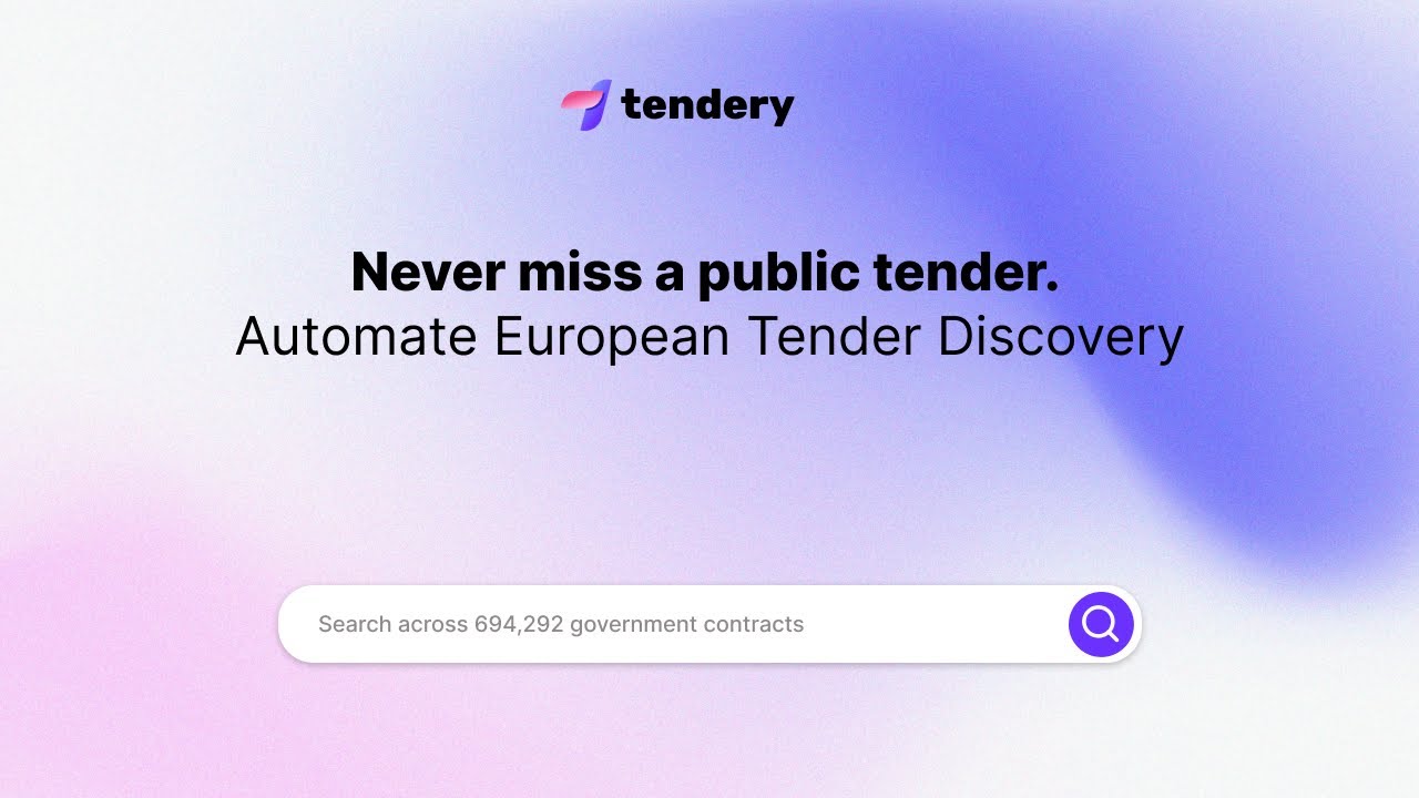 Tendery.ai - Demo - YouTube