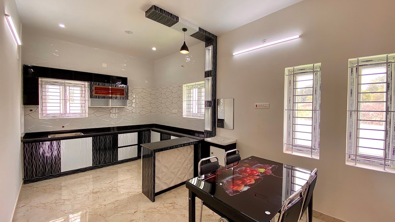 Super Kitchen Design // Breakfast Counter top with Pendant Light ...