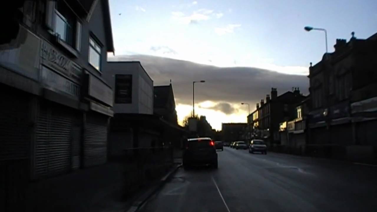 Driving Along Walton Vale A59, Aintree, Liverpool, England 1st January ...