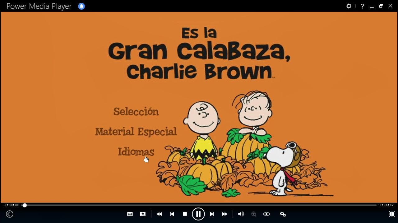Es La Gran Calabaza, Charlie Brown DVD Menu 2008 en español - YouTube