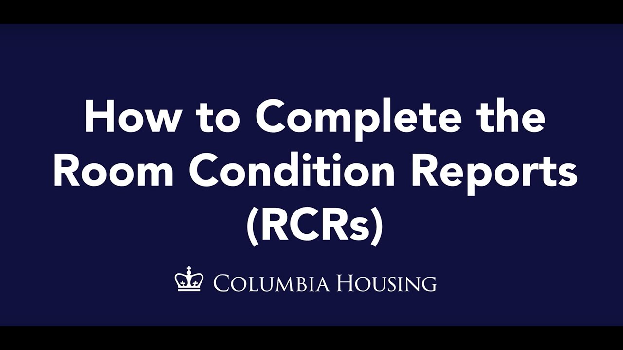 How to Complete the Room Condition Report (RCR) - YouTube