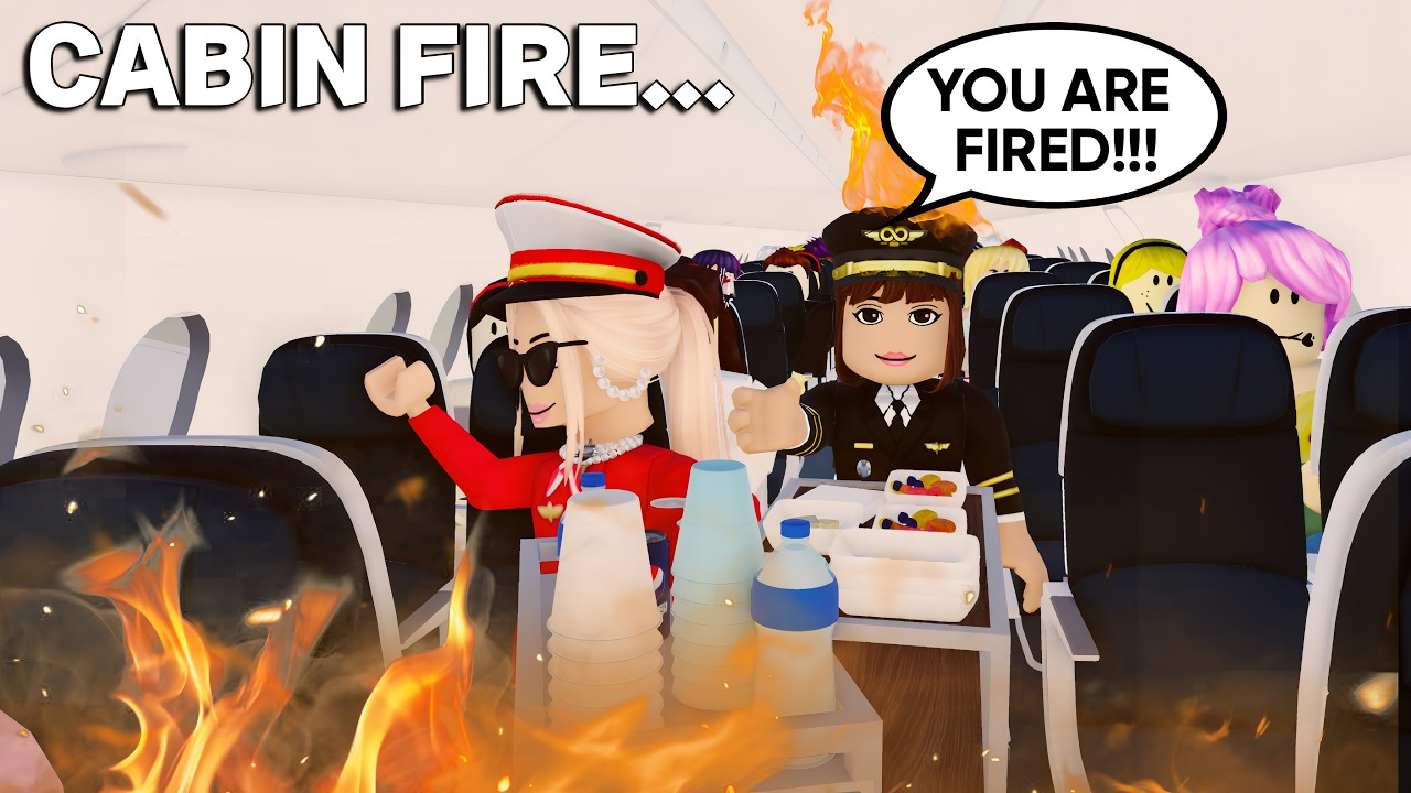 CABIN FIRE WITH MY BOSS WATCHING In CABIN CREW SIMULATOR - YouTube