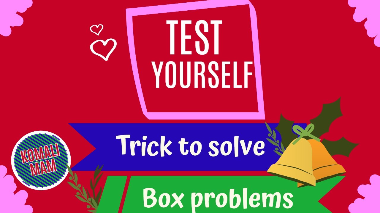 Test yourself Tricks to solve Box problems Chemical kinetics - YouTube