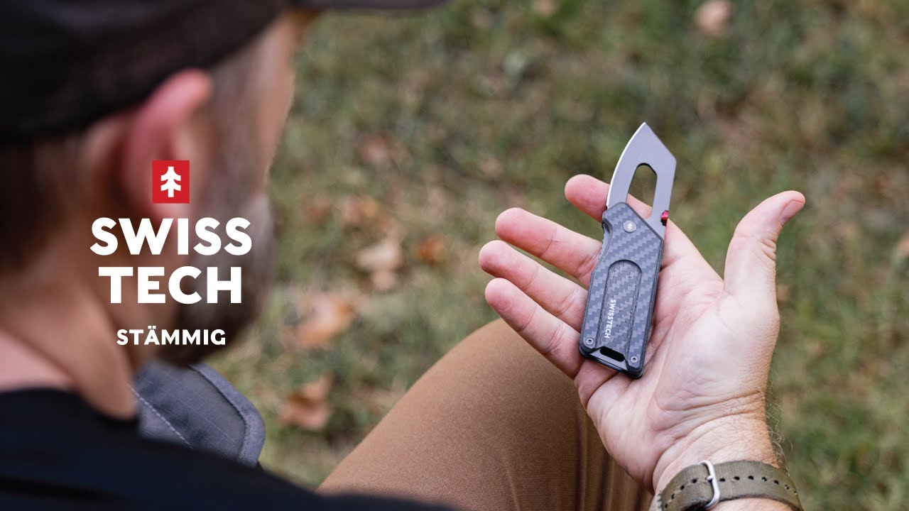 STÄMMIG Carbon Fiber - Swiss Tech EDC Knife - YouTube