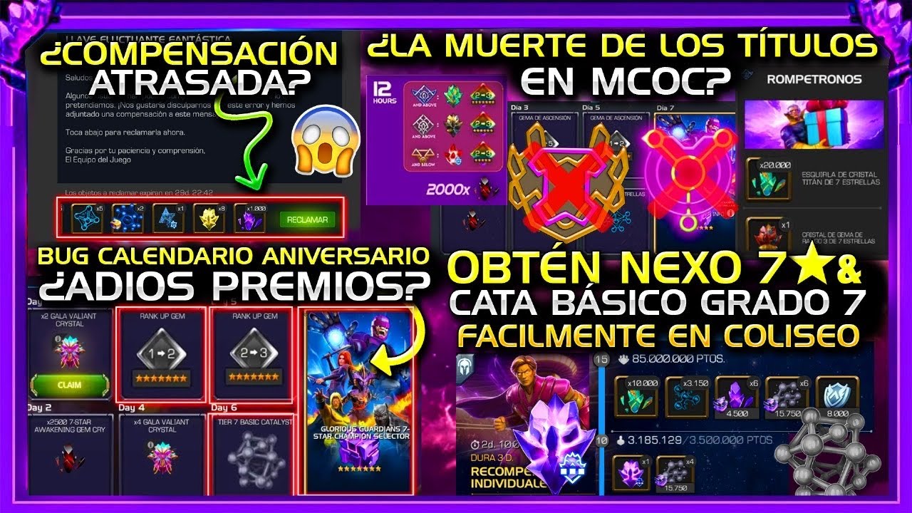 CALENDARIO BUG ¿ADIÓS PREMIOS? OBTEN NEXO 7⭐️”FÁCIL” COMPENSACIÓN ...