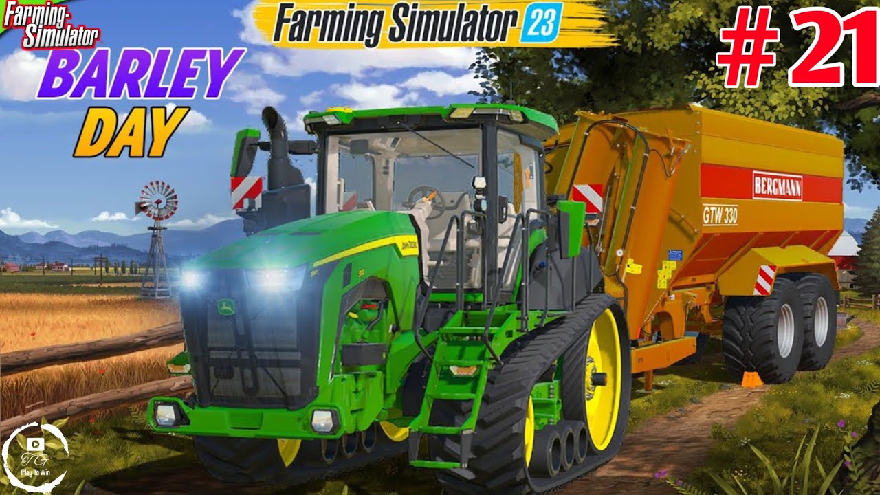 Harvesting Barley In Farming Simulator 23 GAMEPLAY #21 - YouTube