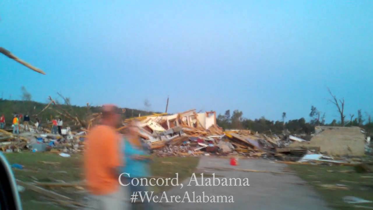 April 27, 2011 Concord, AL Tornado Damage - YouTube