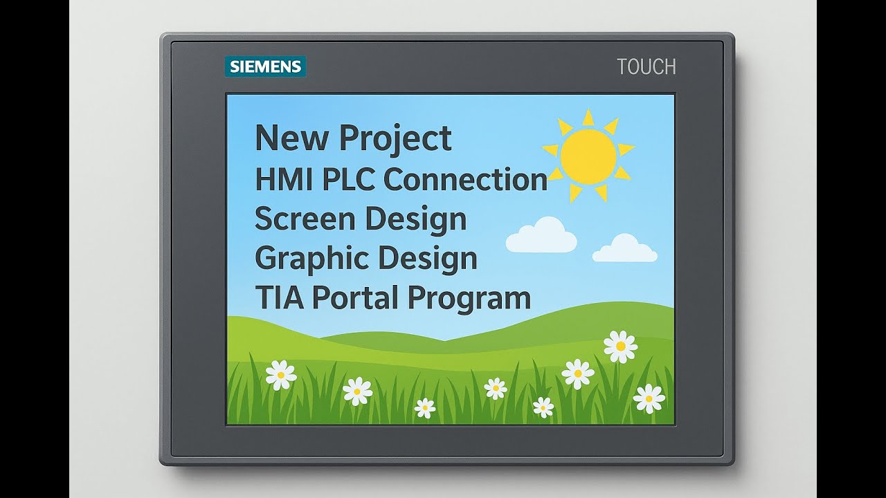 1.New Project In Siemens HMI,Screen Design,Grafic Design - YouTube