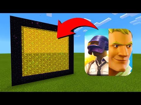 How To Make A Portal To The Fortnite vs PUBG Dimension in Minecraft!
