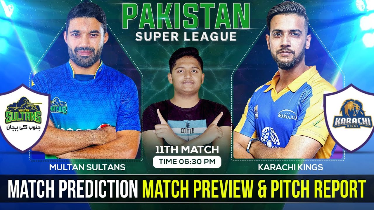 MS vs KRK PSL 2022-23 11th Match Prediction- 22 Fab| Karachi Kings vs ...