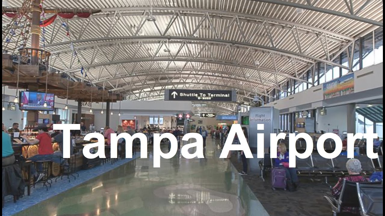 Tampa Airport waling tour | TPA airport departure | Main Terminal check ...