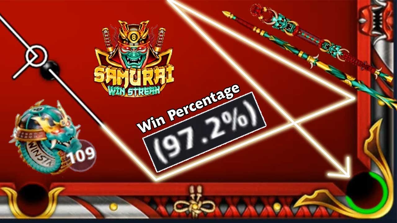 Rings 109 Samurai Win Streak 🤯 Cue Level Max Win Percentage 97.2% Pro 8 ...