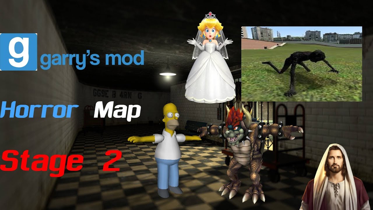 gmod horror map but we suck (Stage 2 Horror map) - YouTube