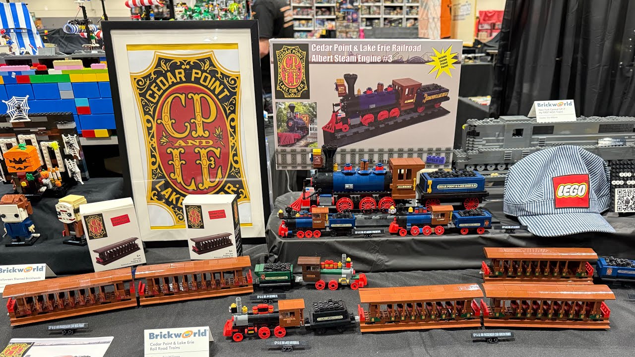 LEGO Cedar Point And Lake Erie Railroad - Brickworld Chicago 2025 - YouTube