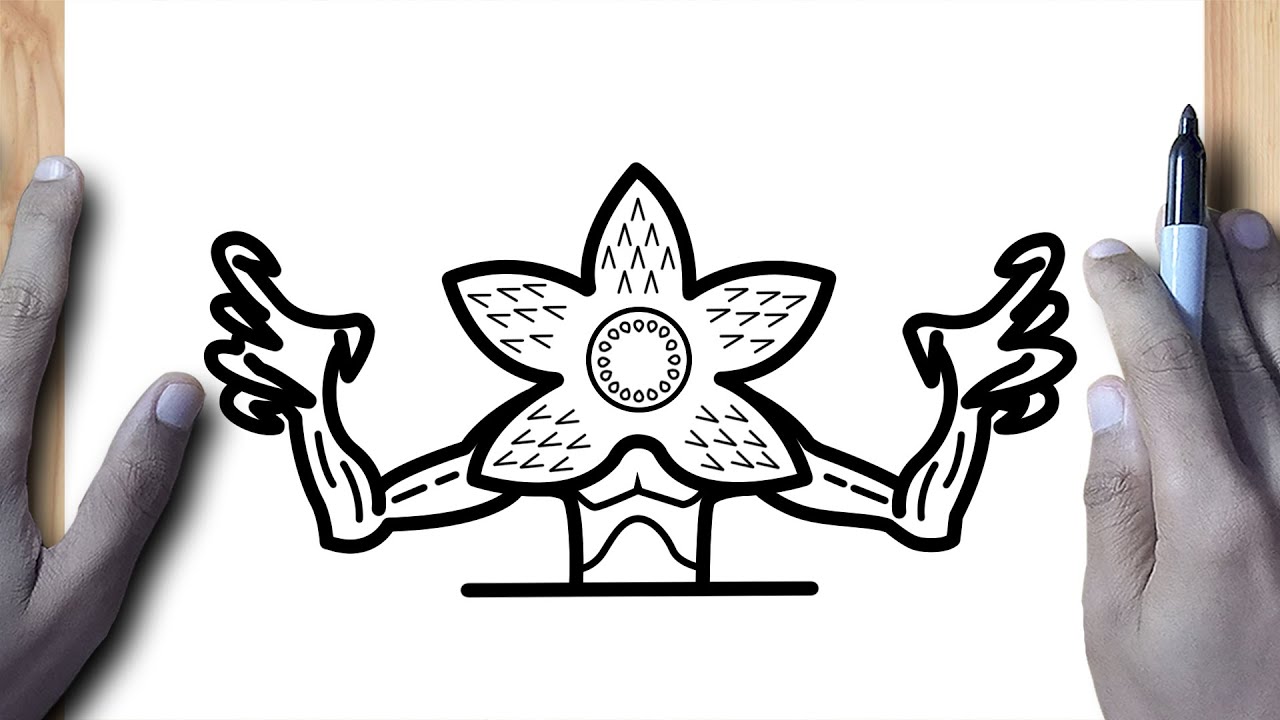 Dessin Stranger Things Facile Demogorgon | Chtoby Pomnili