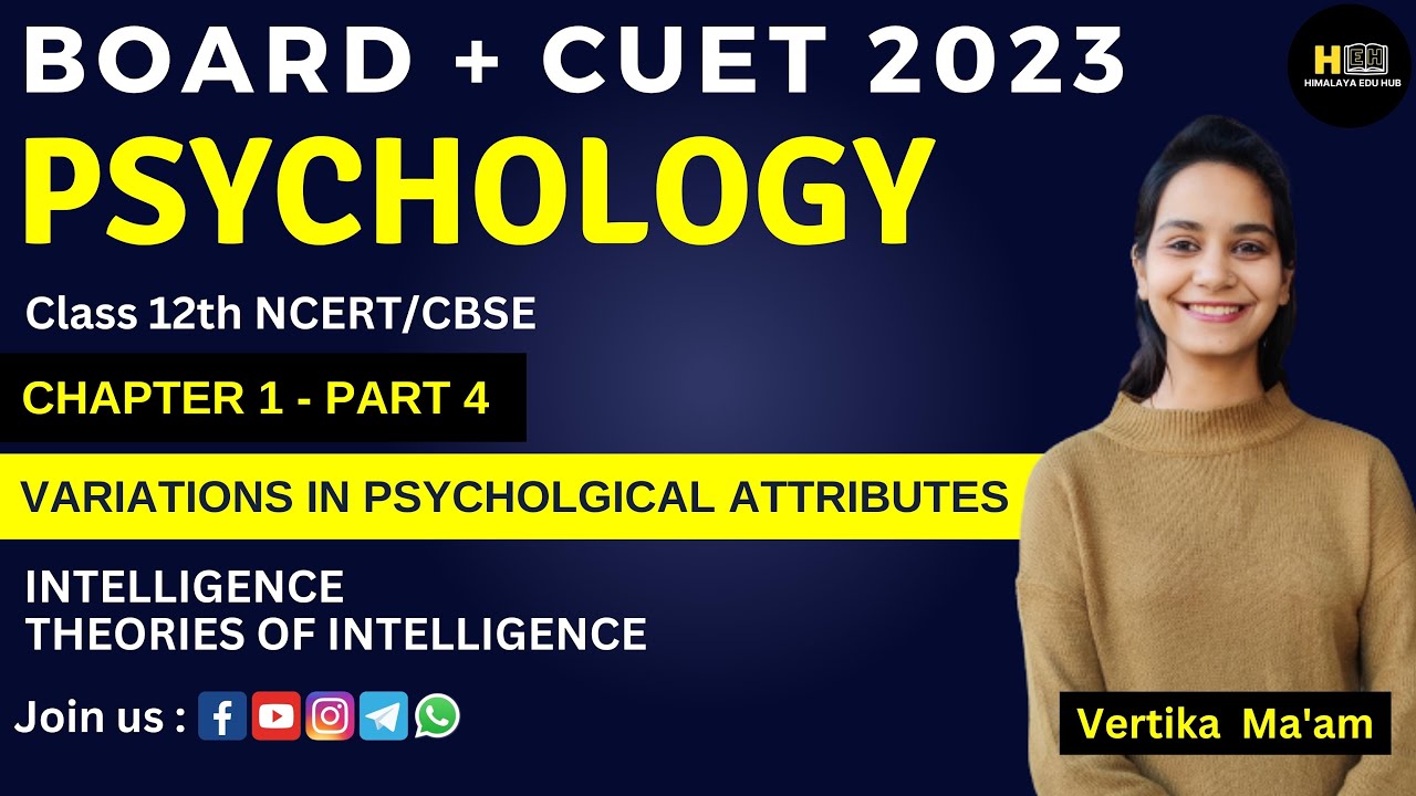 Class 12 - Psychology - Chapter 1 - Variations in Psychological ...