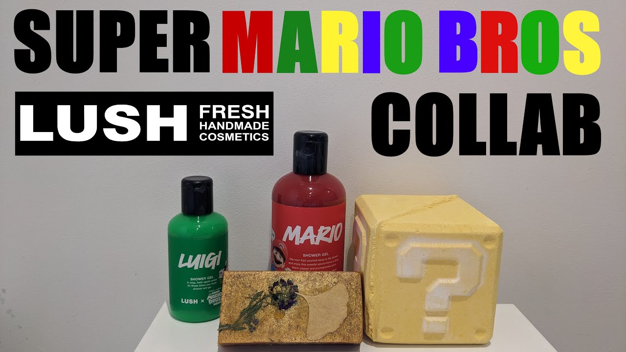 LUSH X SUPER MARIO BROS COLLAB HAUL - YouTube