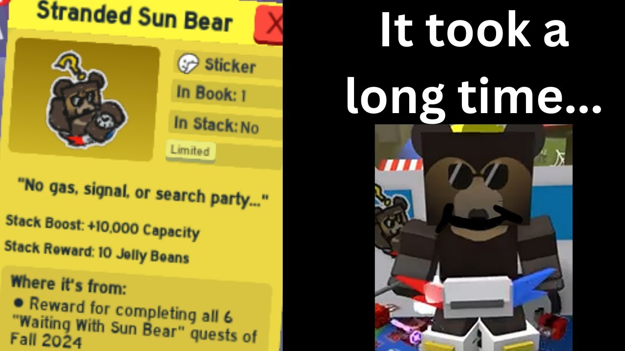 I Finally Finished Sun Bears Quest in BSS - YouTube