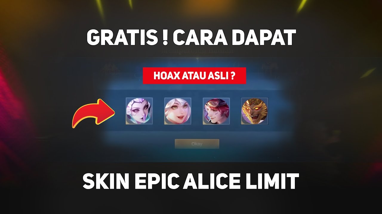 Gini Cara Dapat Skin Epic Alice Limit, Rill Kah? - YouTube