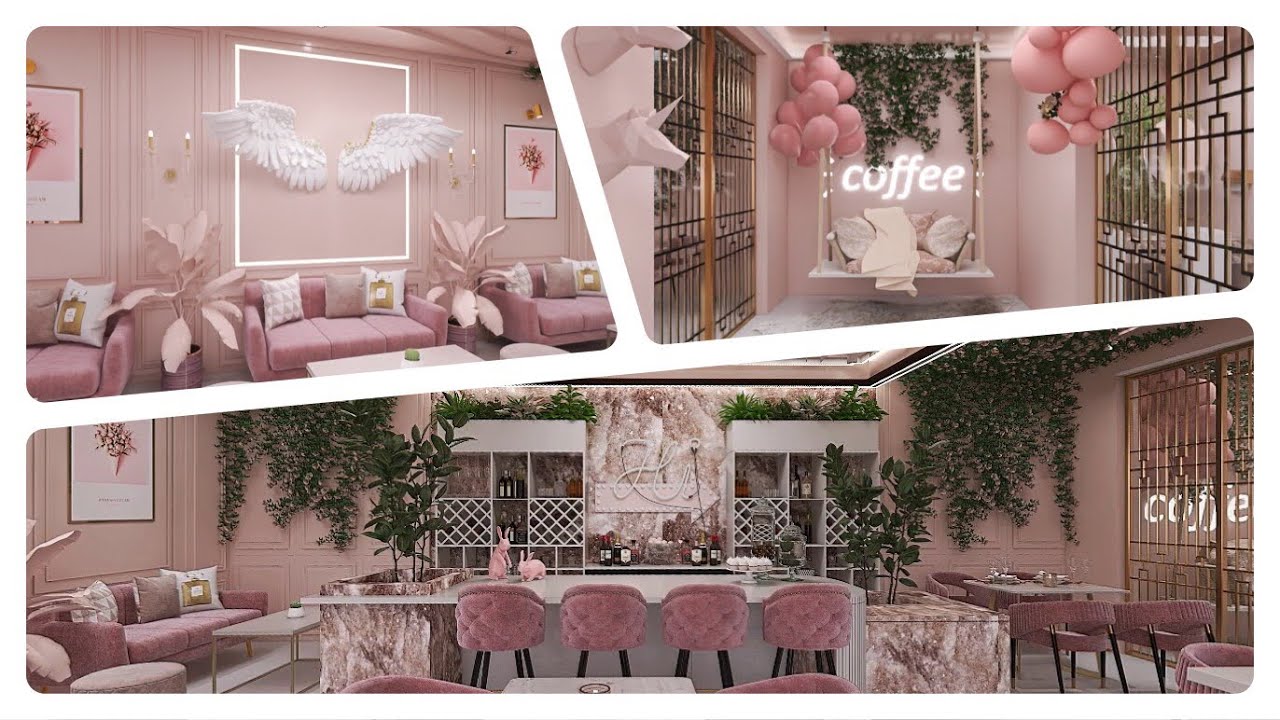 Girly Wine Bar & Coffee Shop | Pink Coffee Shop Design | Girly Stylish ...