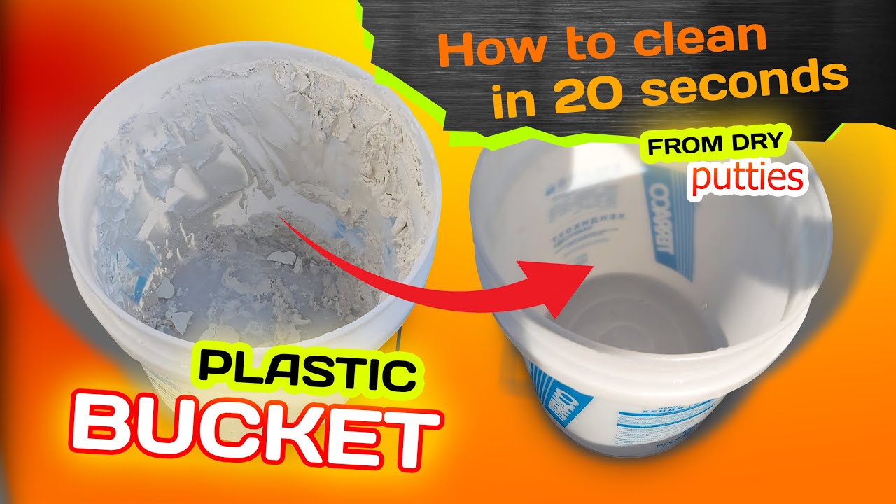 How to clean a bucket of dried putty in 20 seconds using the FORMULA ...